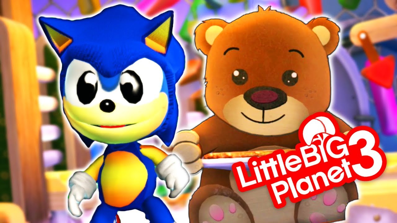 Sonic Plays The Chocolate Bear Platformer - LittleBigPlanet 3 PS4 Gameplay | EpicLBPTime - YouTube