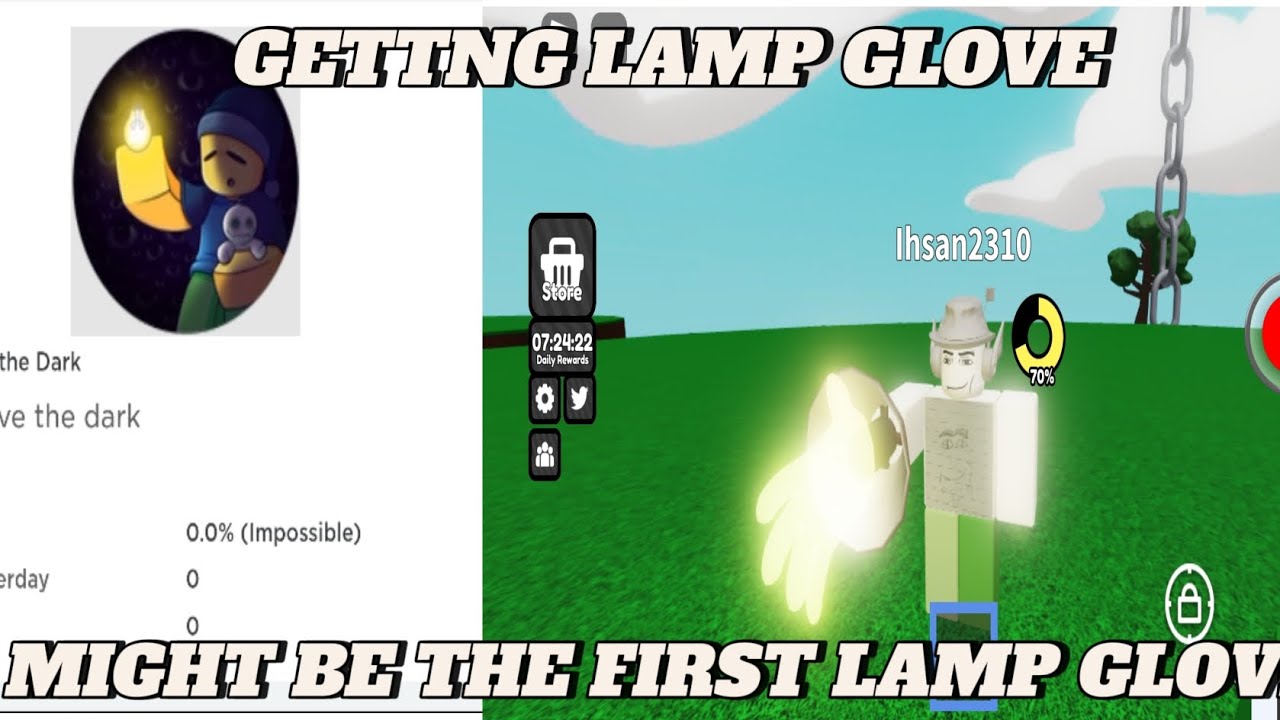 GETTING THE FIRST LAMP GLOVE | Roblox slap battles - YouTube