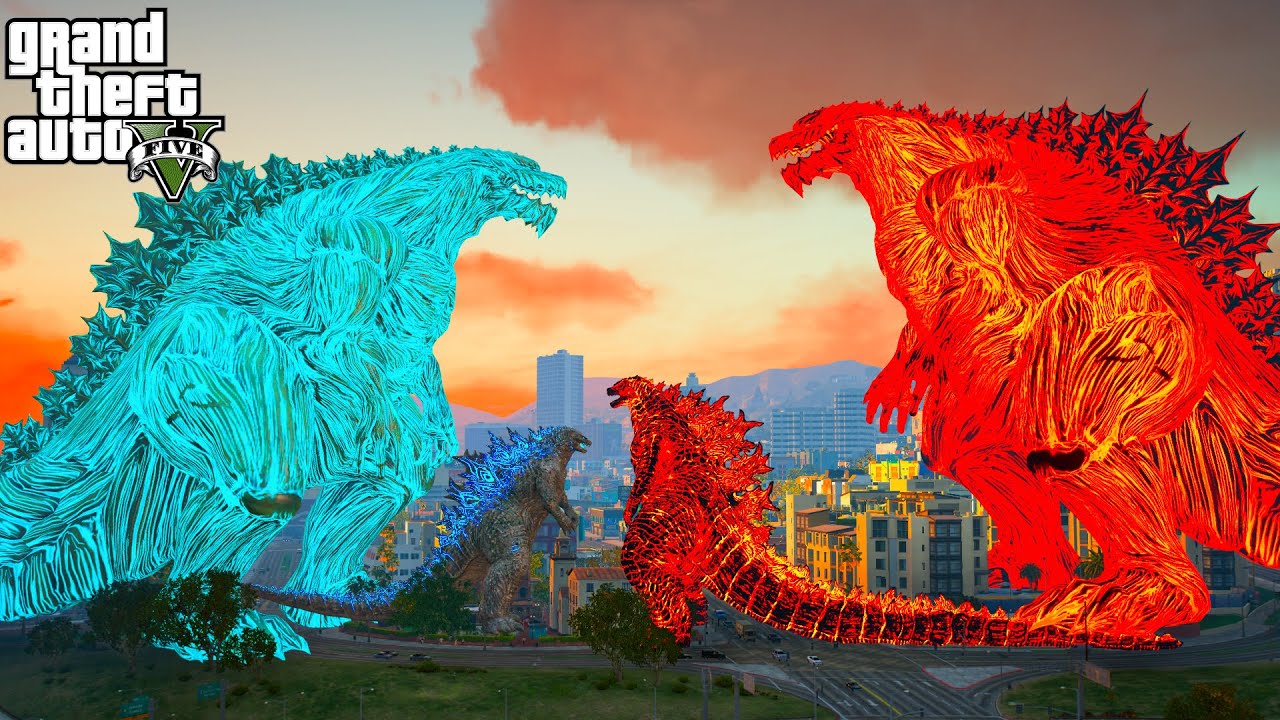 Atomic Godzilla Earth and Godzilla vs Nuclear Godzilla Earth and ...