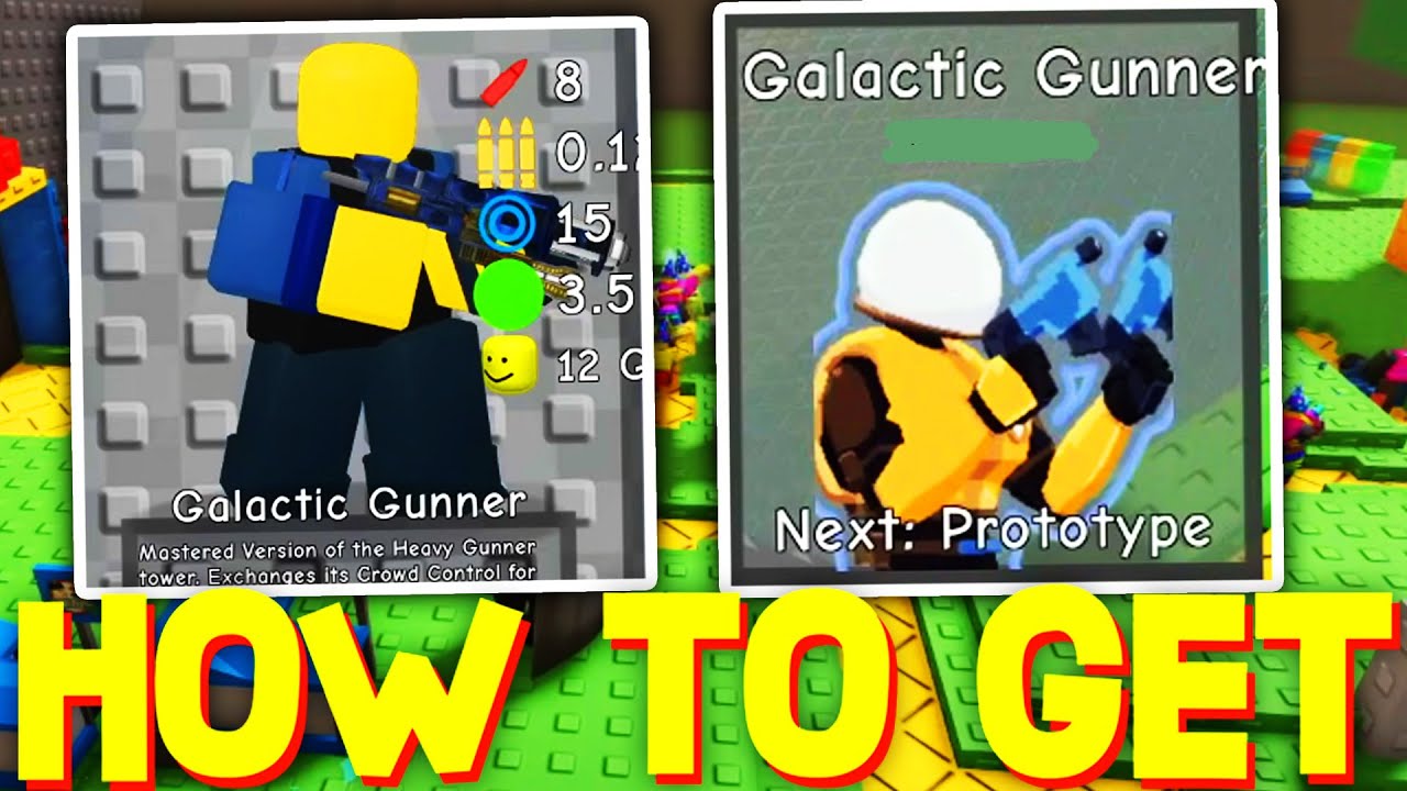 HOW TO GET GALACTIC GUNNER SHOWCASE in DOOMSPIRE DEFENSE! ROBLOX - YouTube