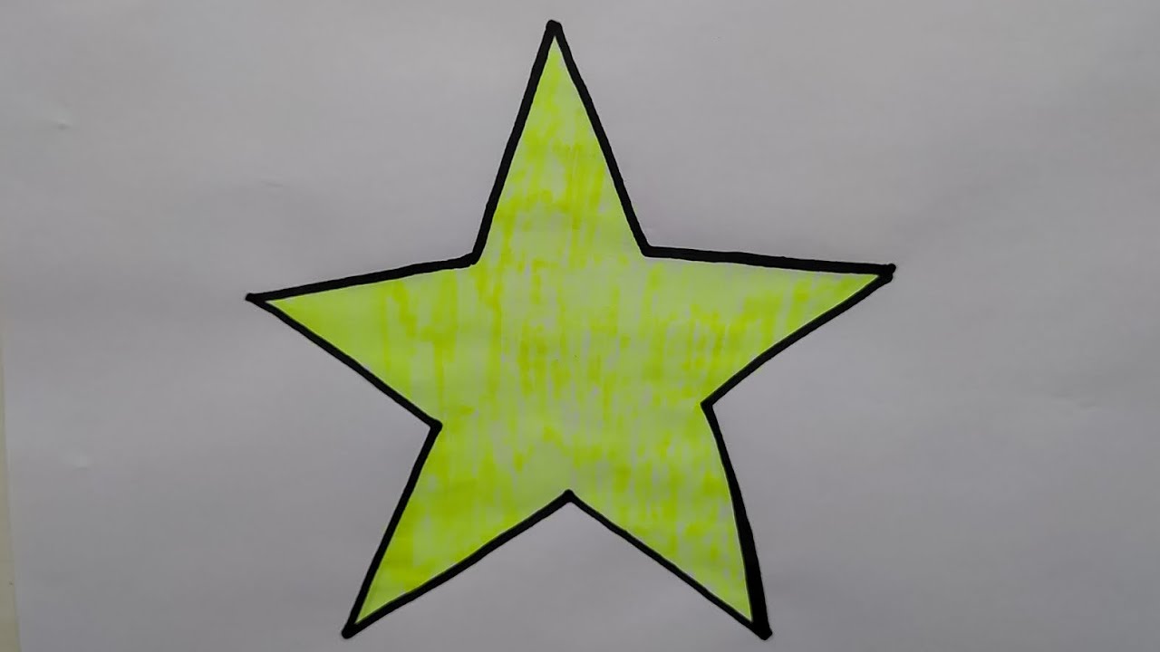 Rəsm - Ulduz Necə Çəkilir - How to Draw Star - YouTube