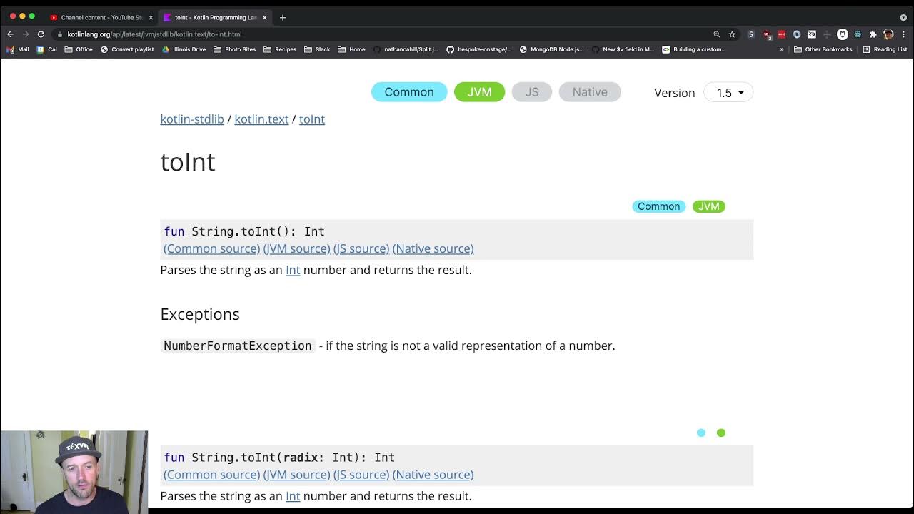 CS 124 Kotlin String.toInt Exceptions - YouTube