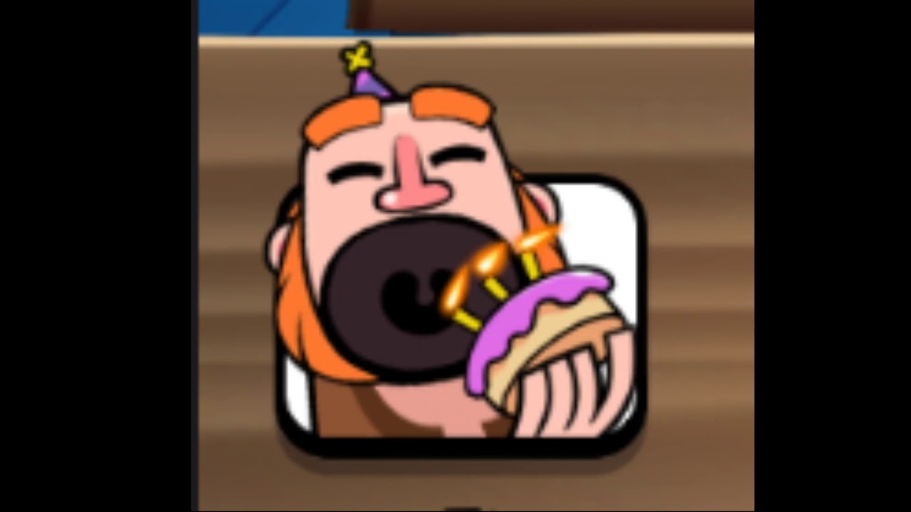 Clash Royale - New 3rd Anniversary Emote! Giant Birthday Cake! - YouTube