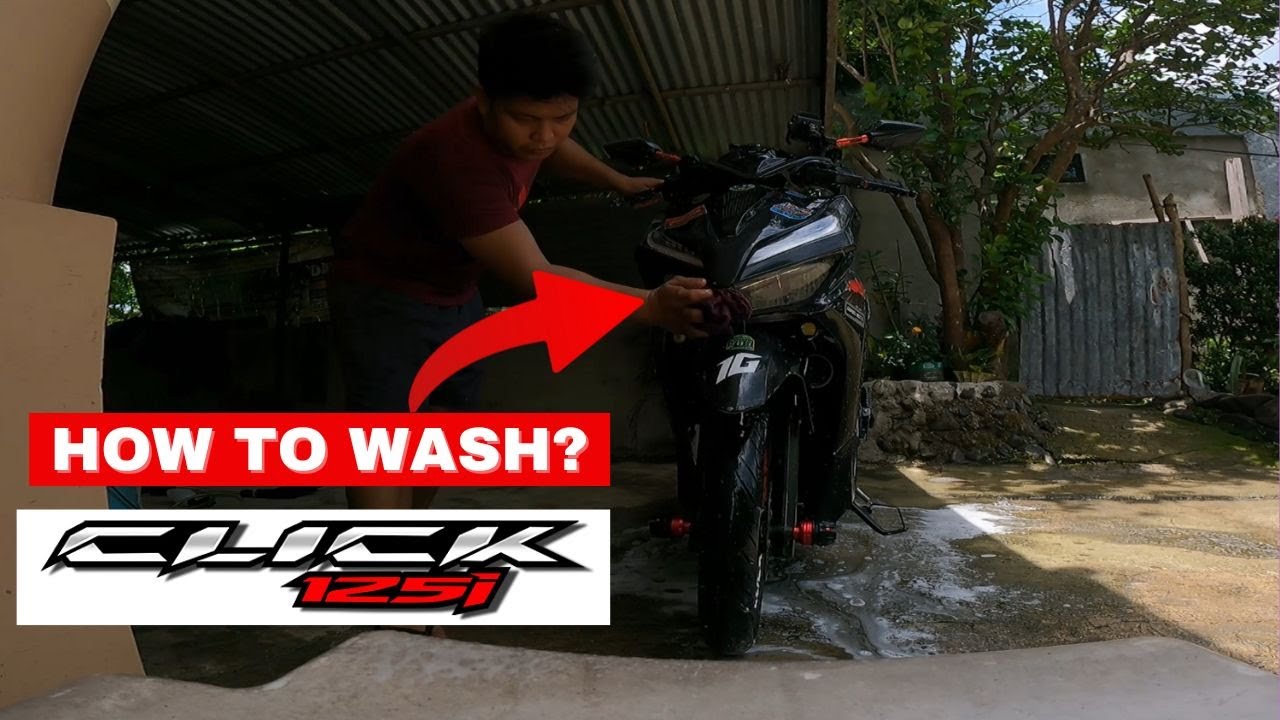Paano mag washing ng motor tutorial step by step HONDA CLICK 125 ...