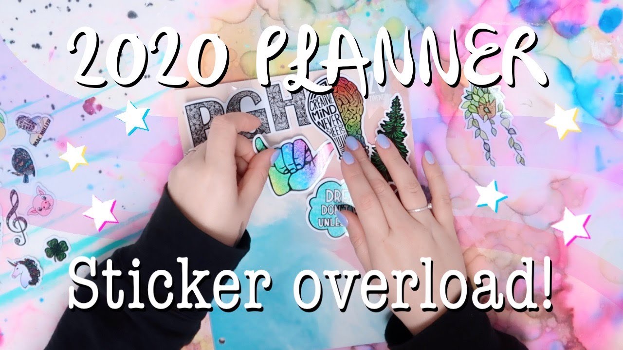 Sticker OVERLOAD! 2020 planner - YouTube