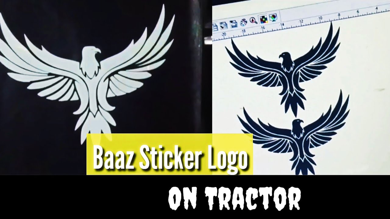 Baaz Logo Sticker | Sticker On Tractor Swaraj 834Xm - YouTube