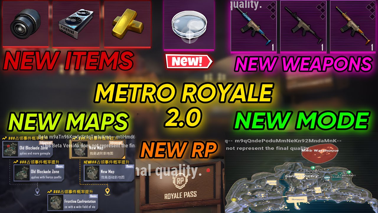 METRO ROYALE BIGGEST UPTADE EVER !!! / NEW MAPS , NEW ITEMS , NEW MODE ...