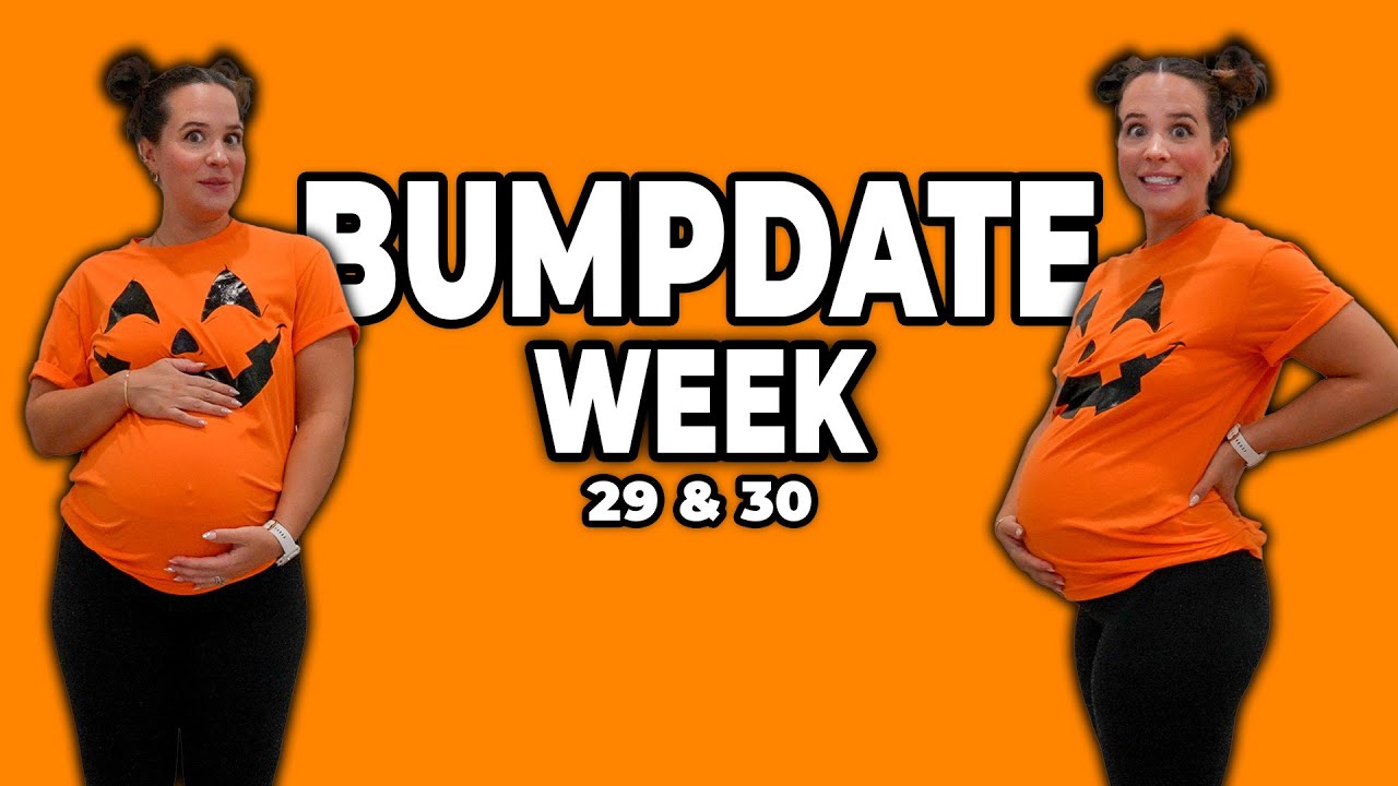 29-30 Weeks Bumpdate: Symptoms, Emotions, & Workouts - YouTube