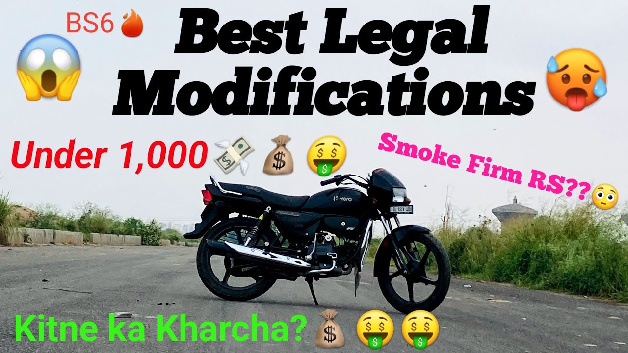 Best Legal Modifications for Splendor BS6🥵😳 | Under 1000🤑🤑 | Modified ...