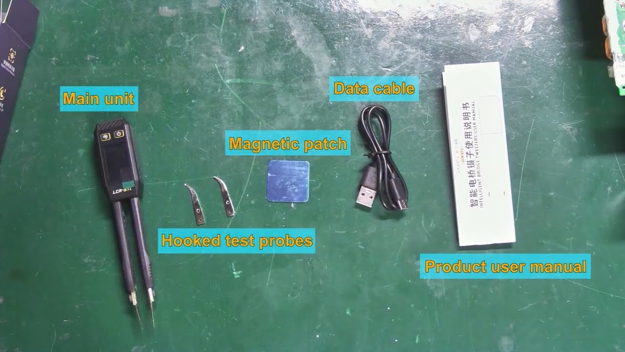 How to use FNIRSI LCR-ST1 intelligent bridge tweezers to test hash ...