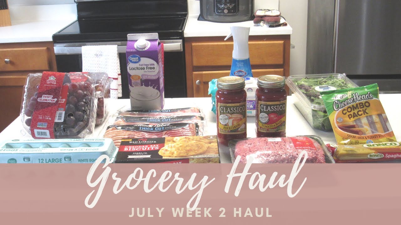 Grocery Haul| July 2023-Walmart Week 2 Grocery Haul| Debt: $30,790.17 ...