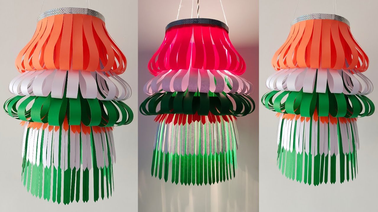 Tiranga Akash Kandil Making At Home For Diwali | Diwali 2023 | Handmade ...