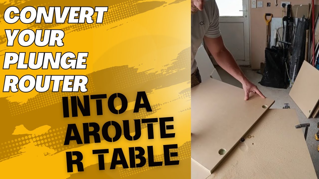 How to convert a plunge router into a router table - YouTube