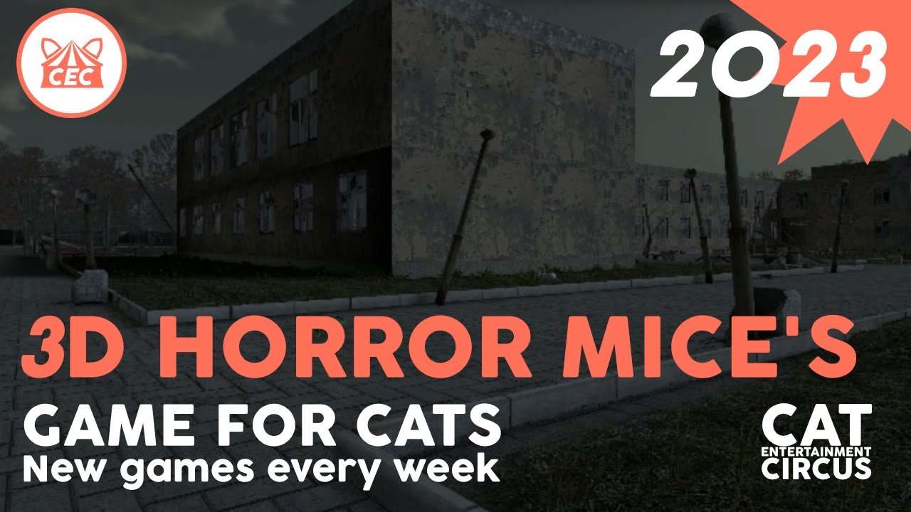 3D Horror Mouse video for Cats to watch 4K 2023 - 3D Environment - YouTube