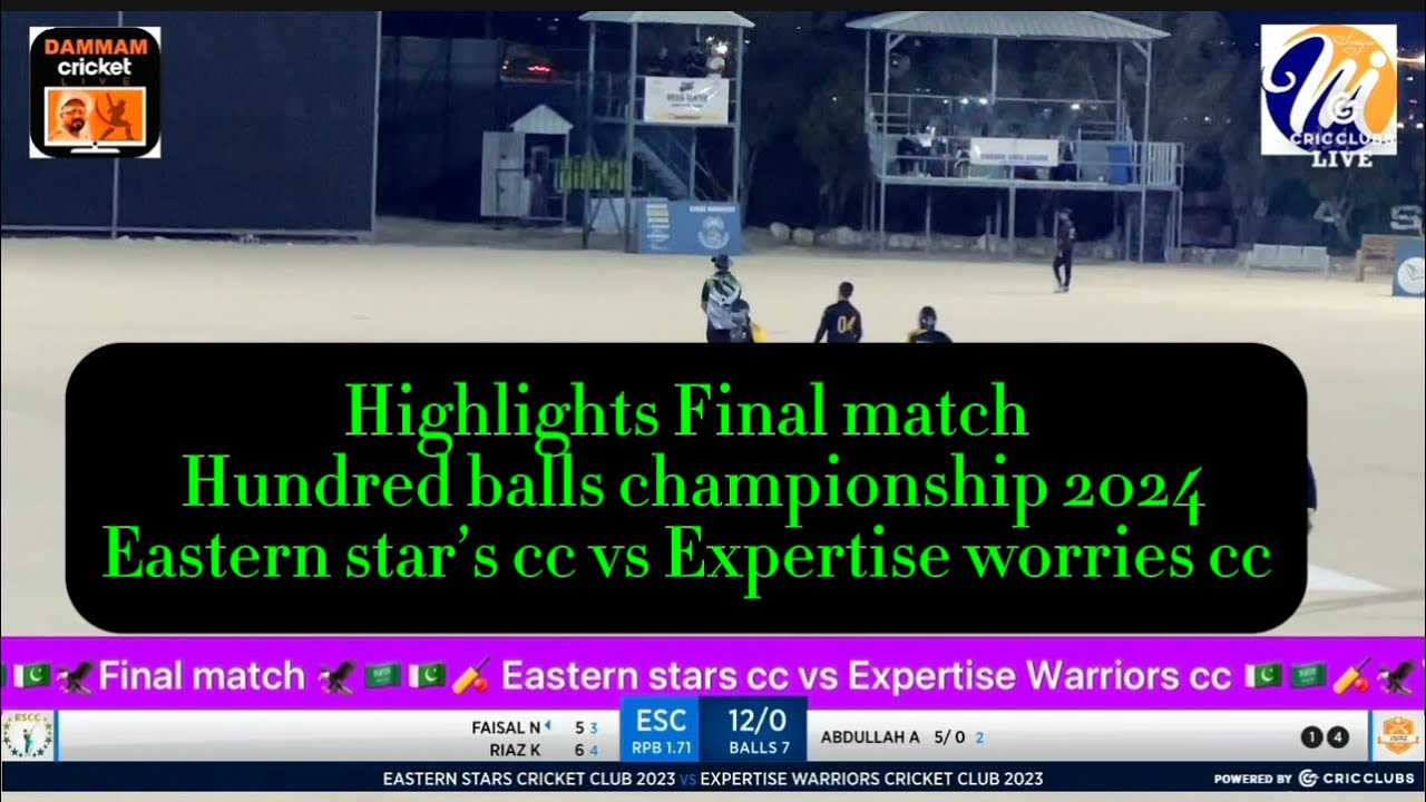 Star Division 100 balls championship final match Highlights Eastern ...