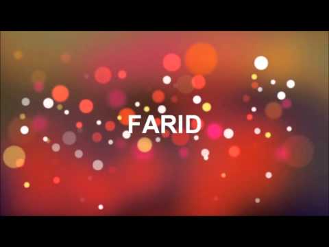 ALLES GUTE ZUM GEBURTSTAG FARID