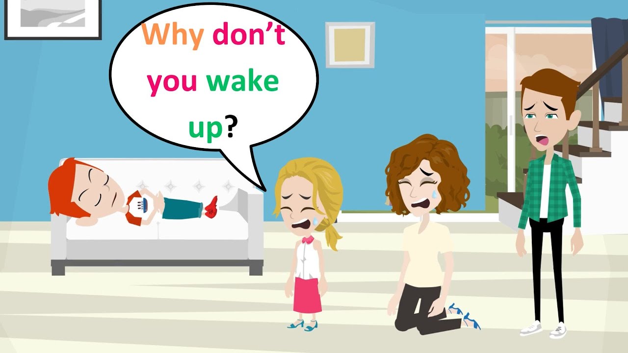 Please wake up, Lucas - Funny Cartoon Story - Lucas English - YouTube