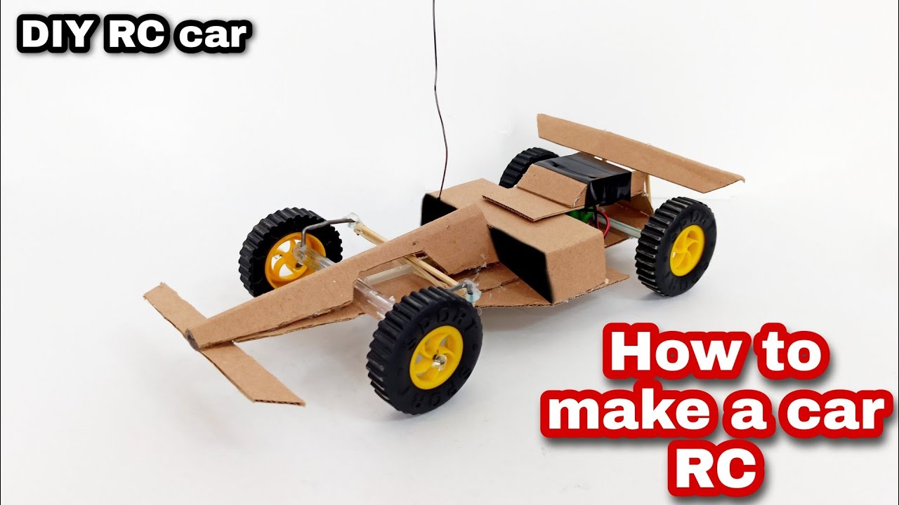 How to make a car RC with cardboard #rc_car - YouTube