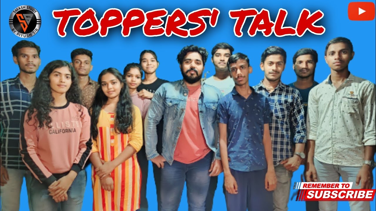 TOPPERS' TALK | MEET OUR TOPPERS | CLASS 10 TOPPERS | SMASH STUDY - YouTube