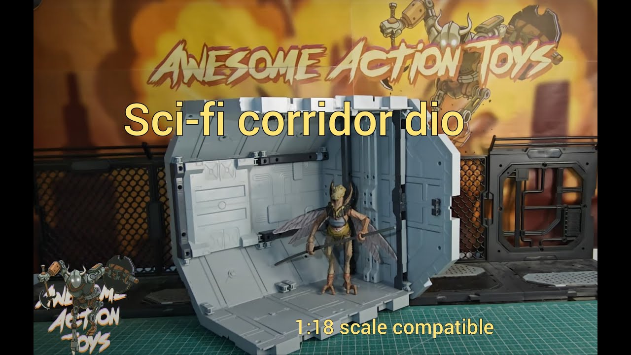 Hanger dio kit. Fantastic with 1:18 scale action figures. - YouTube