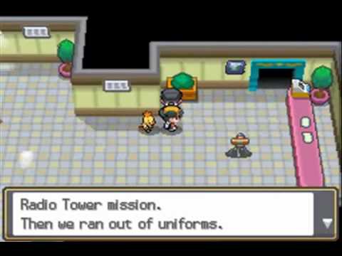 Pokemon Soul Silver Walkthrough 38 - Radio Tower Part 1 - YouTube