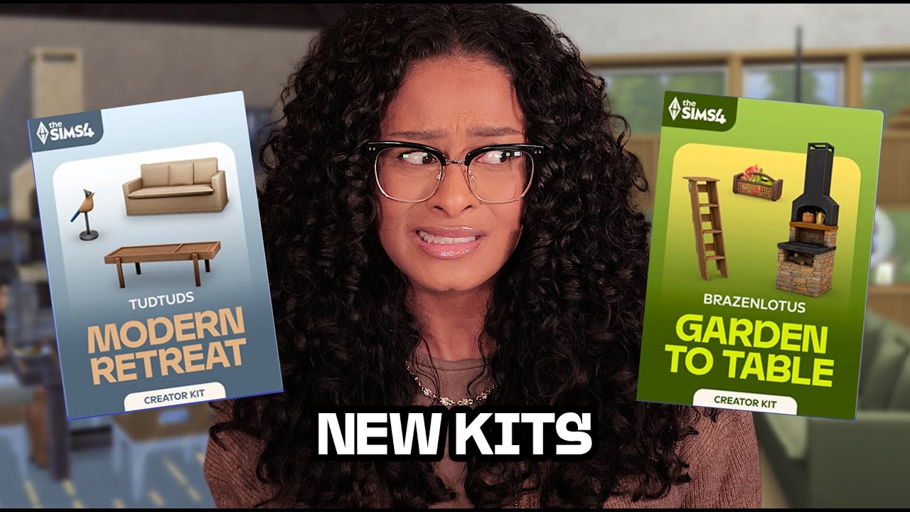 the sims released TWO new kits?! (modern retreat kit & garden to table ...