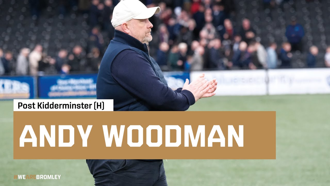 Andy Woodman after Kidderminster Harriers draw - YouTube