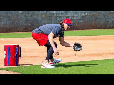 Alec Bohm Phillies Spring Training 2024! Defense Practice - YouTube