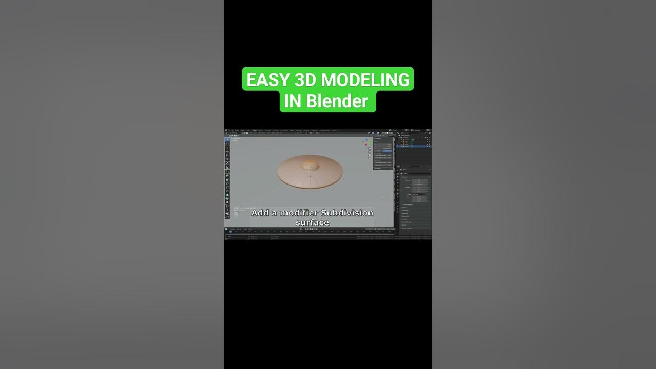 Easy 3D modeling in Blender tutorial - YouTube