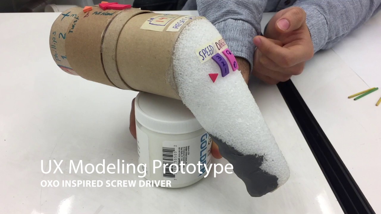 OXO Screwdriver Model Prototype - YouTube