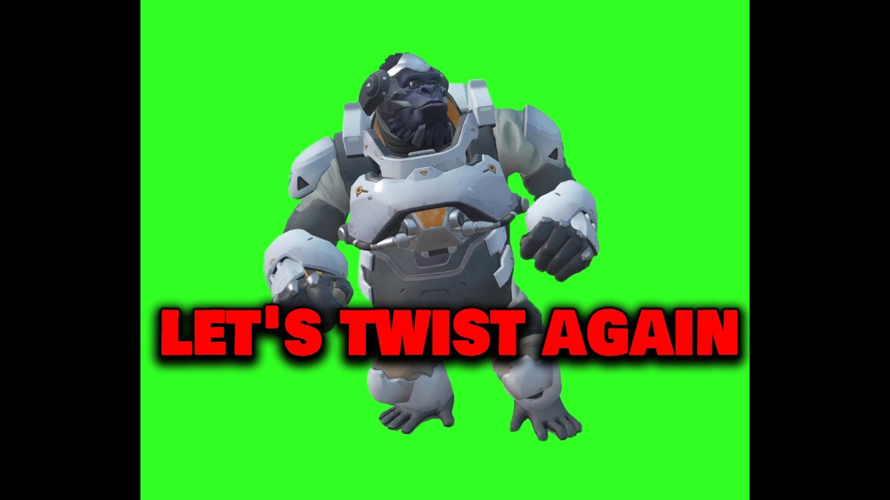 GreenScreen OverWatch Winston dance "let's twist again" - YouTube