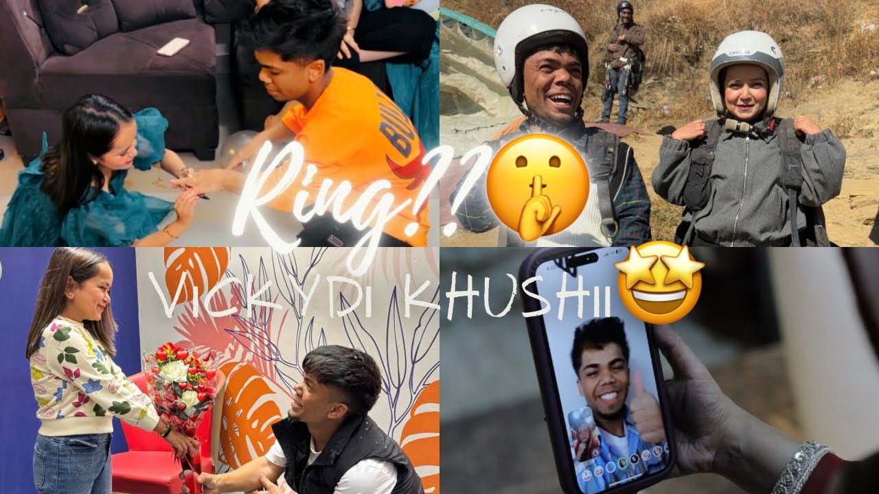 Roka hogya?🤭 Vicky hoyaa Bht khush 🤩 | Paragliding 🤩 | Harwinder Kaur | Ruby9606 - YouTube