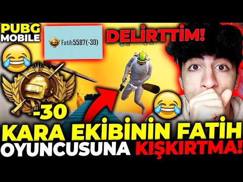 KARA EKİBİNİN FATİH OYUNCUSUNA KIŞKIRTMA!!! 😱 (PATLATIP -30 YEDİRDİM 😂) - PUBG Mobile