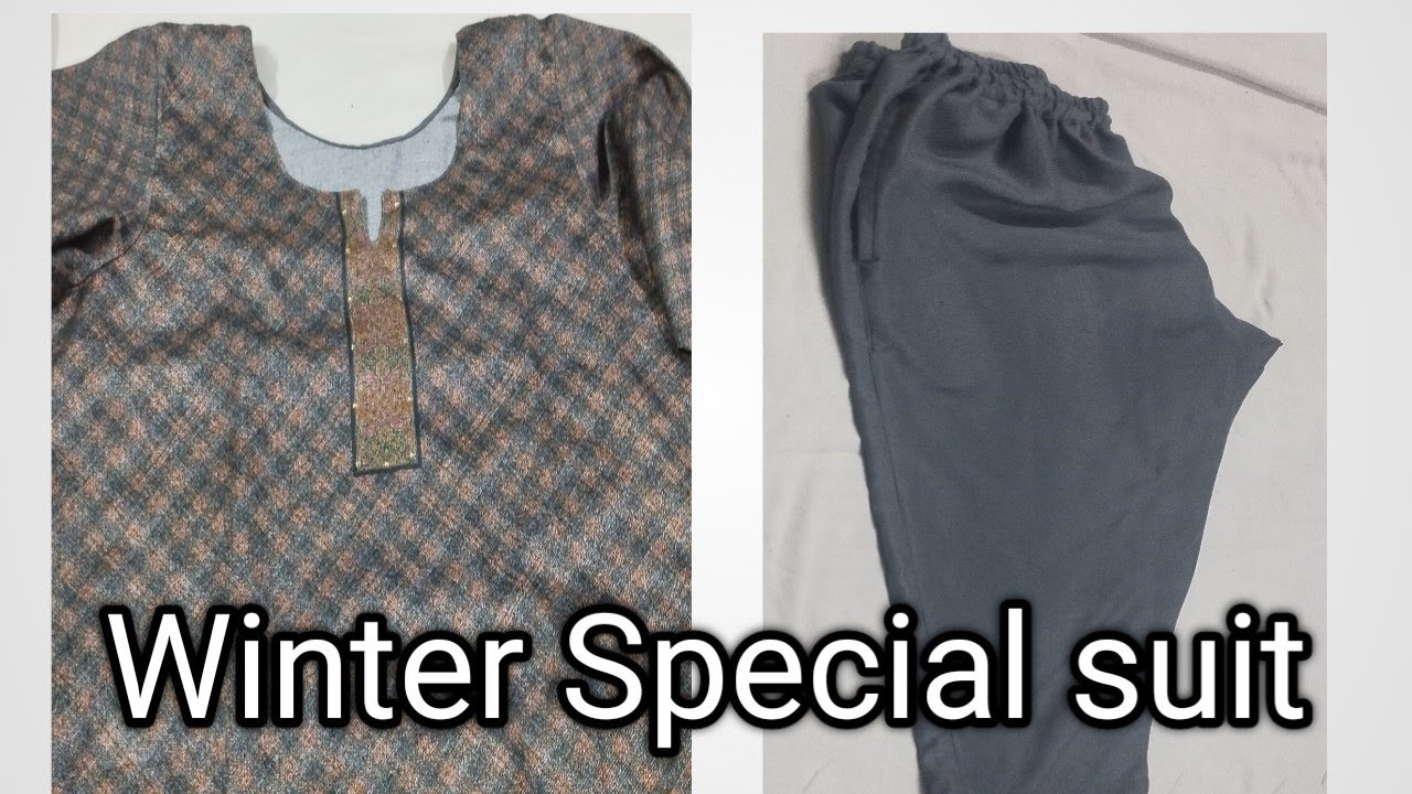 गरम सूट || Winter Suit Stitchited / How To Make Woollen Kurti/ Garam ...