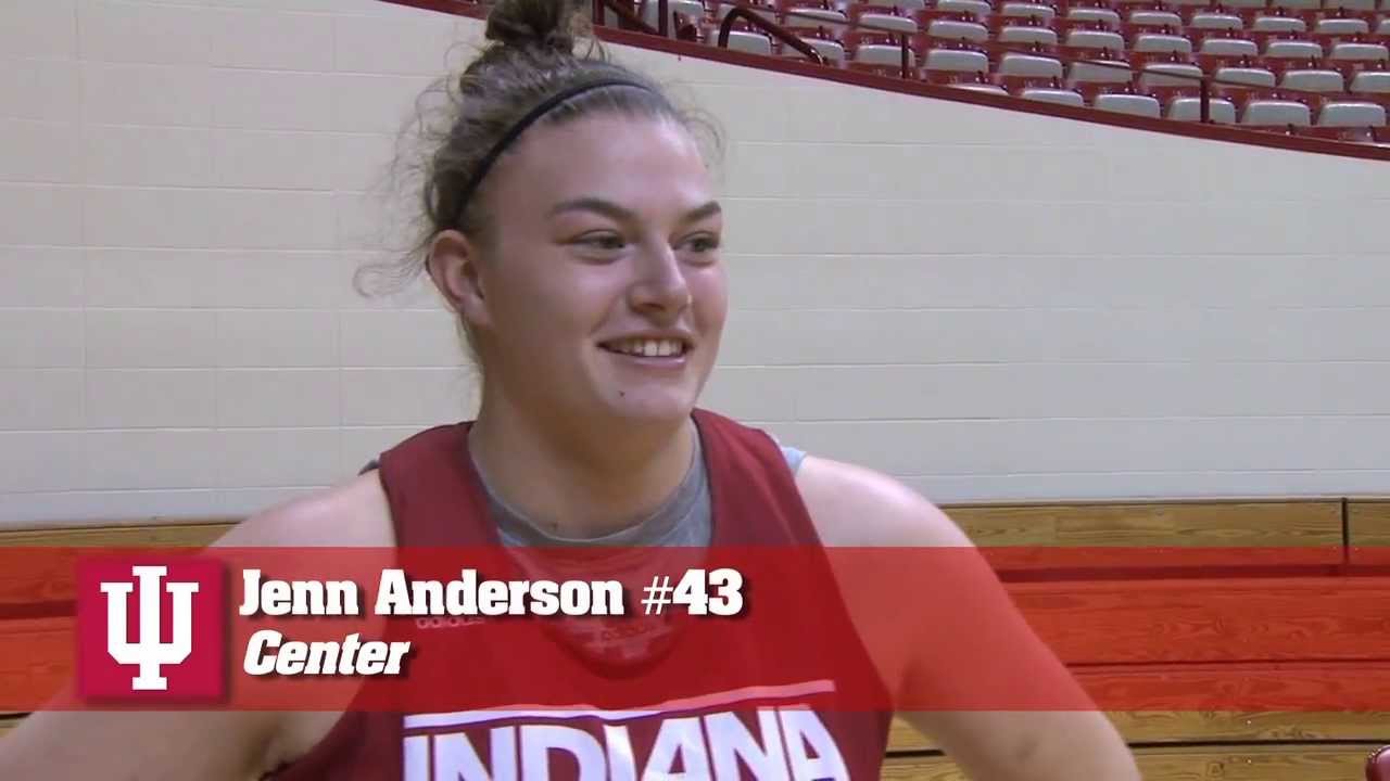 Jenn Anderson at #IUWBB Media Day - YouTube
