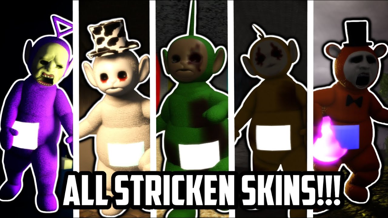 ALL STRICKEN/TINKY WINKY SKINS!!! - Pillar Chase 2 - Roblox - YouTube