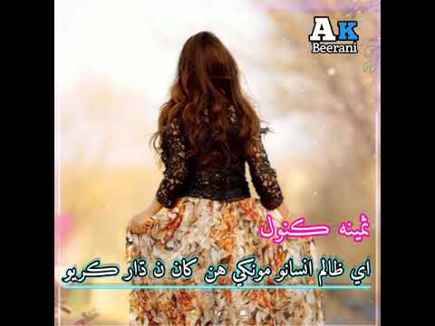 A Zalim Insano Monkhe hun Khan n Dhar karyo!! اي ظالم انسانو مونکي هن کان ڌار ڪريو!! Samina Kanwal