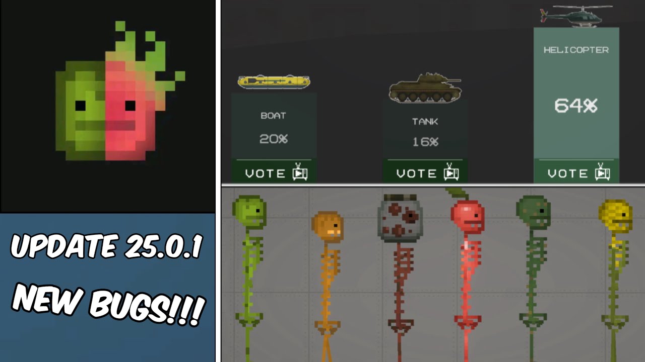 UPDATE 25.0.1: NEW BUGS!! | Melon Playground - YouTube