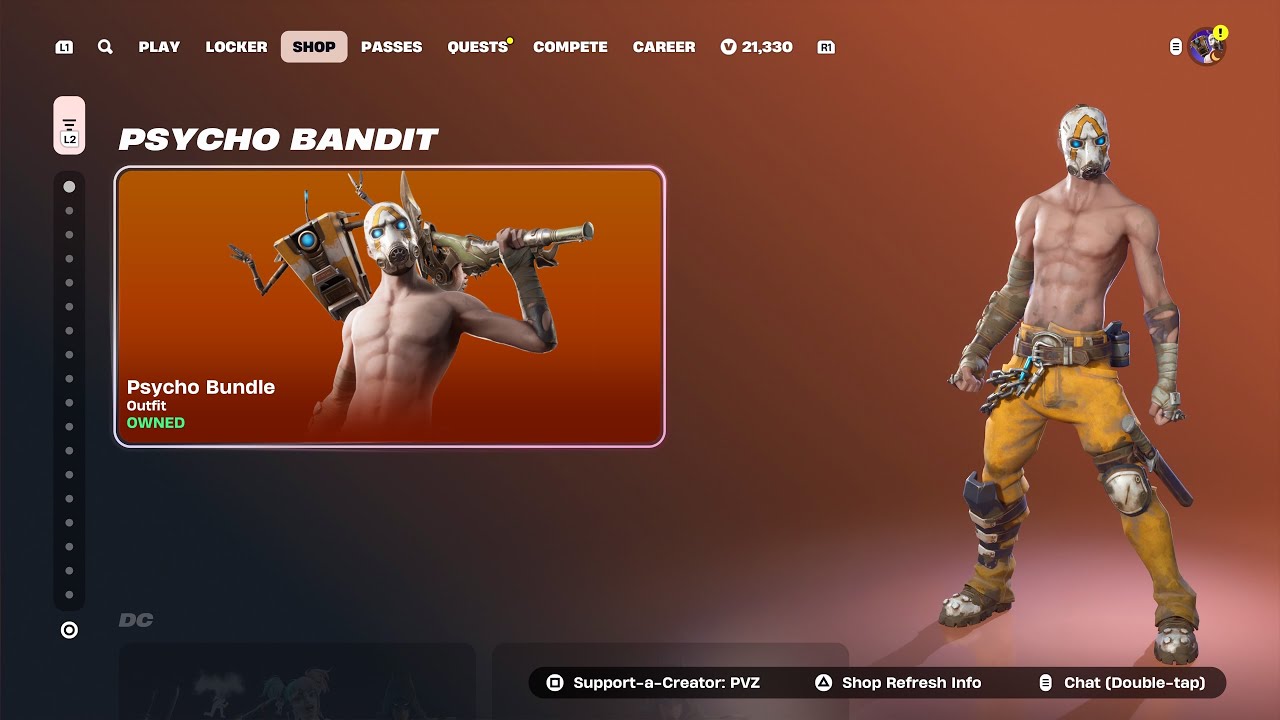 GIFTING *RARE* PSYCHO BANDIT FORTNITE ITEM SHOP! - YouTube