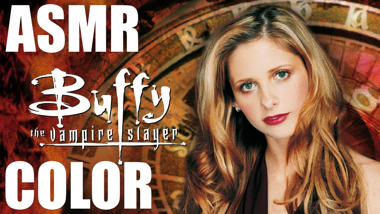 ASMR COLOR BUFFY THE VAMPIRE SLAYER WITH ME + THUNDERSTORM SOUNDS ⛈️ ...