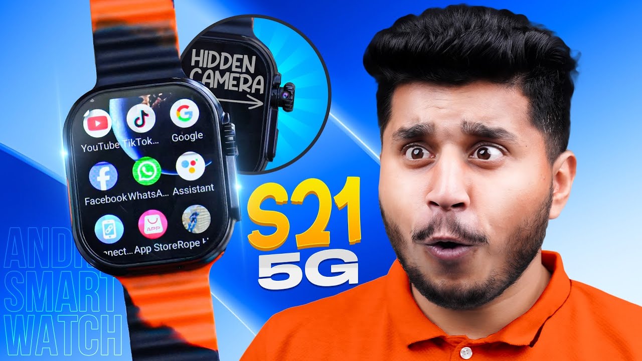 Super 5G Android Smartwatch⚡️|| With 10MP HD Camera😱, 8GB +128GB ...