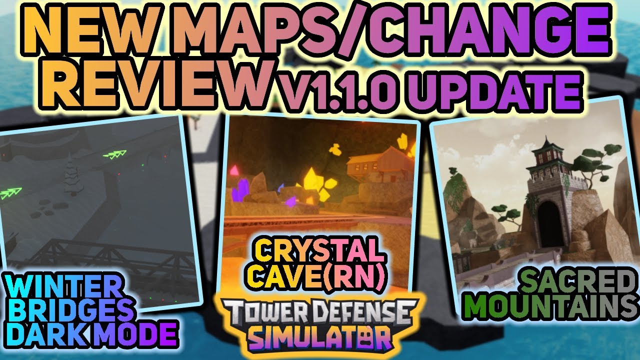 All new Maps & Dark Mode Changes - v1.1.0 Update - Tower Defense ...