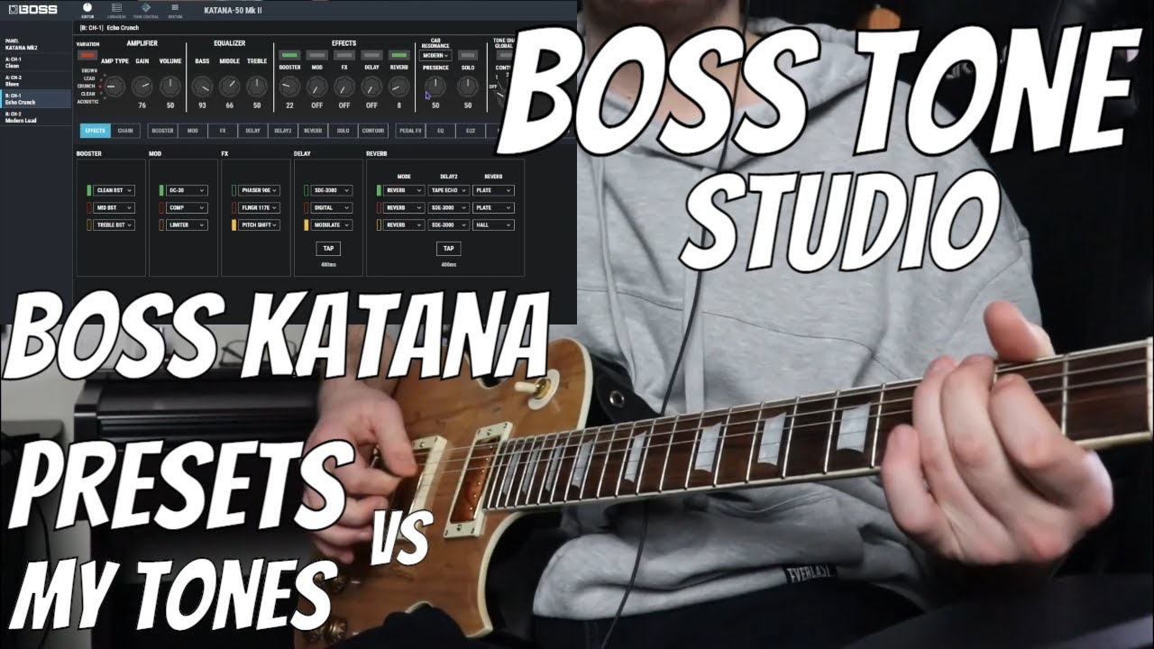 Boss Tone Studio | Katan Mk II Presets Demo | Build YOUR OWN TONE - YouTube
