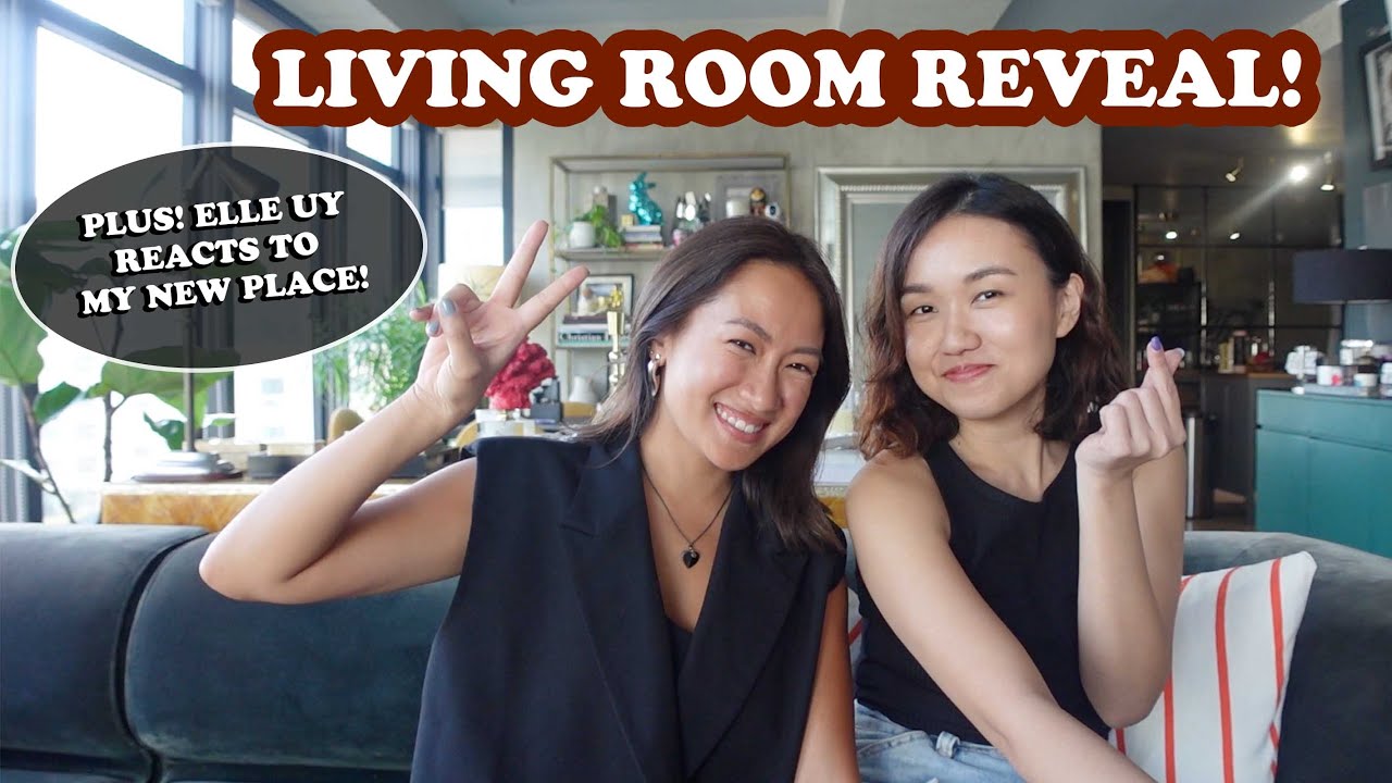 Renovated Living Room Reveal + Elle Uy Reacts To My New Place! | Laureen Uy - YouTube