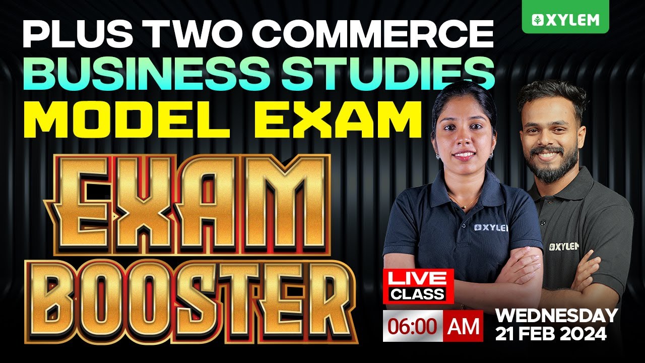 Plus Two Business Studies - Model Exam | Booster | Xylem Plus Two ...