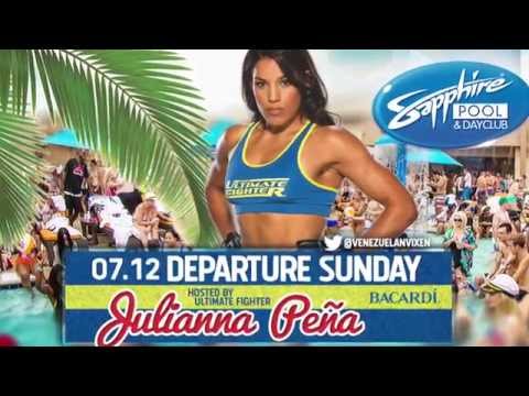 Julianna Peña at Sapphire Dayclub - UFC Expo 2015 in Las Vegas