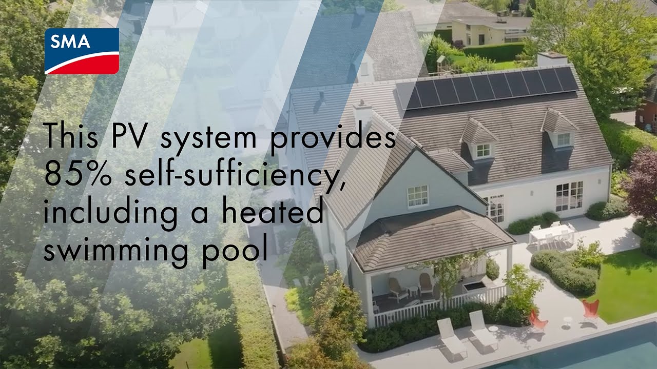 This PV system provides 85% self-sufficiency, including a heated ...