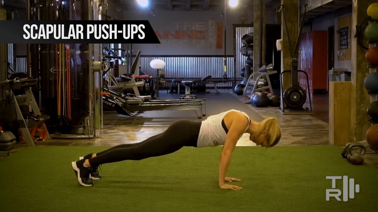 SCAPULAR PUSHUPS - YouTube