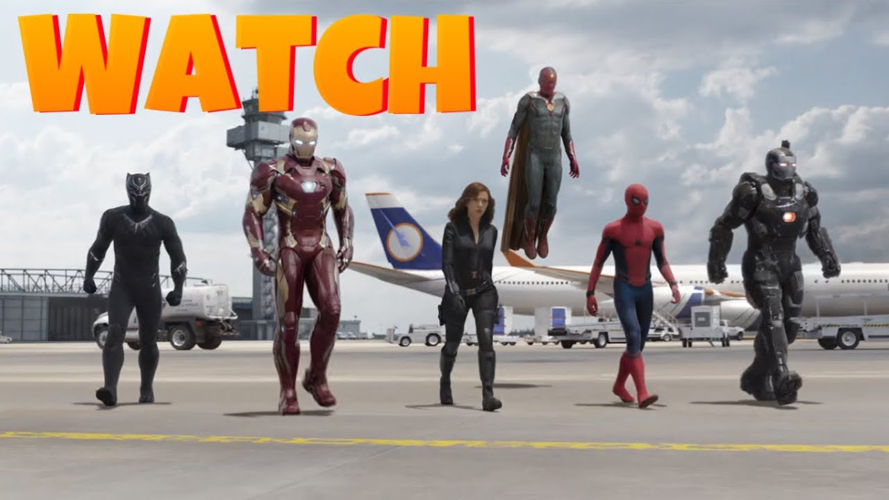 Top 30 MCU Fight Scenes || #11 The Airport Battle (CIVIL WAR) - YouTube