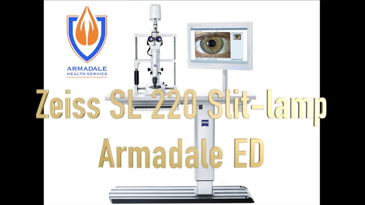 Zeiss SL 220 slit-lamp set-up at Armadale Emergency Department - YouTube